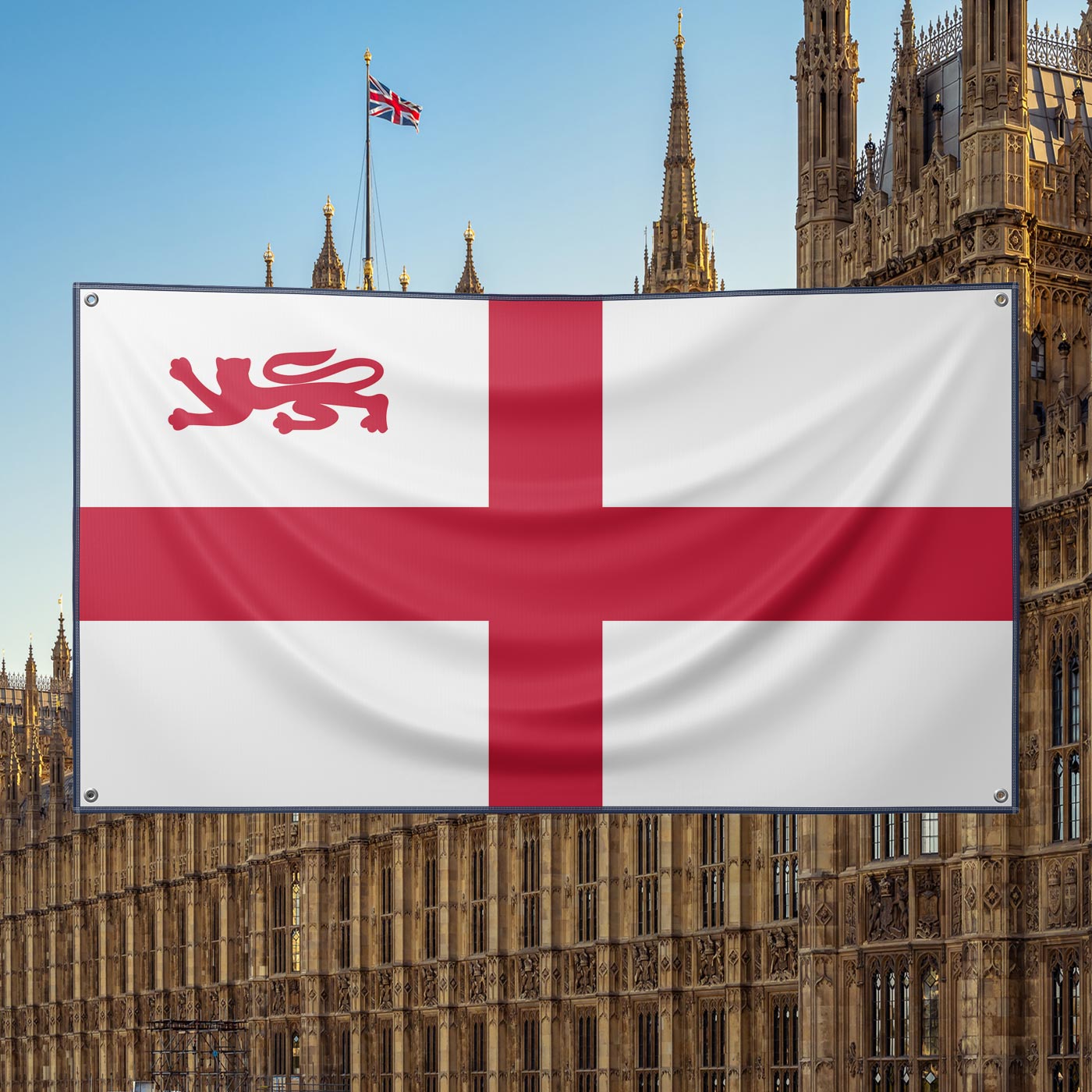 England Lion Corner - Fully Customisable (5X3 FT) – Terrace Flags