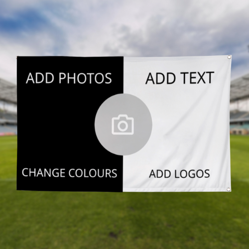 Half & Half Vertical Flag - Fully Customisable (5X3 FT) – Terrace Flags