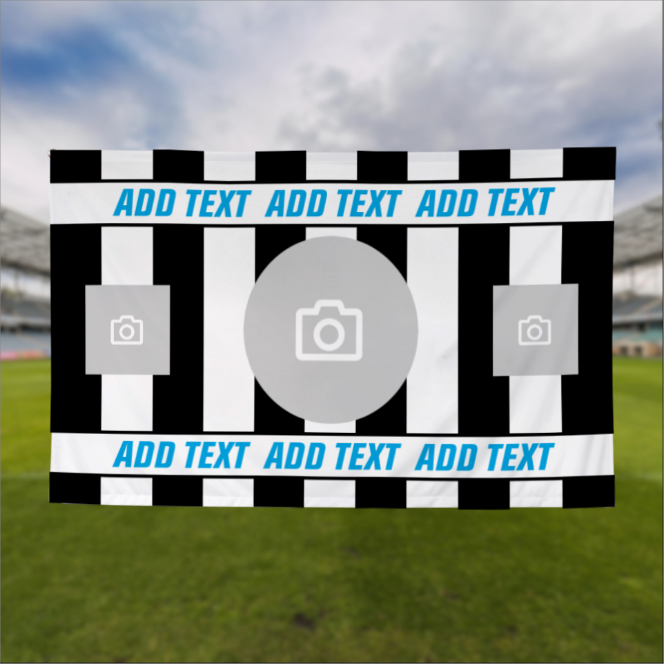 Newcastle Personalised Flag - Fully Customisable (5X3 FT) – Terrace Flags