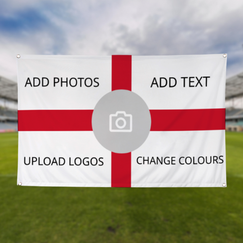 England Flag - Fully Customisable (5X3 FT) – Terrace Flags