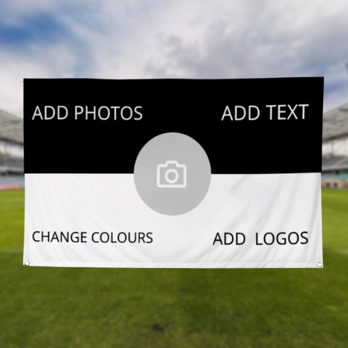 Half & Half Flag - Fully Customisable (5X3 FT) – Terrace Flags