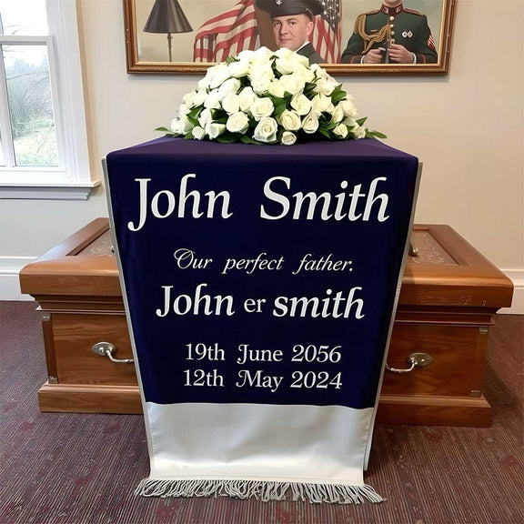 Photo Upload Coffin Drape / Memorial Flag (6X4 FT) – Terrace Flags